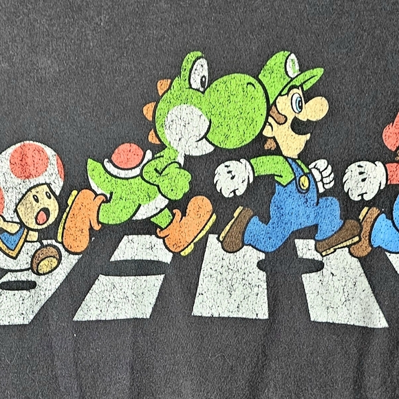 Nintendo | Shirts | Super Mario Mens Mario Luigi Yoshi Toad Crosswalk ...